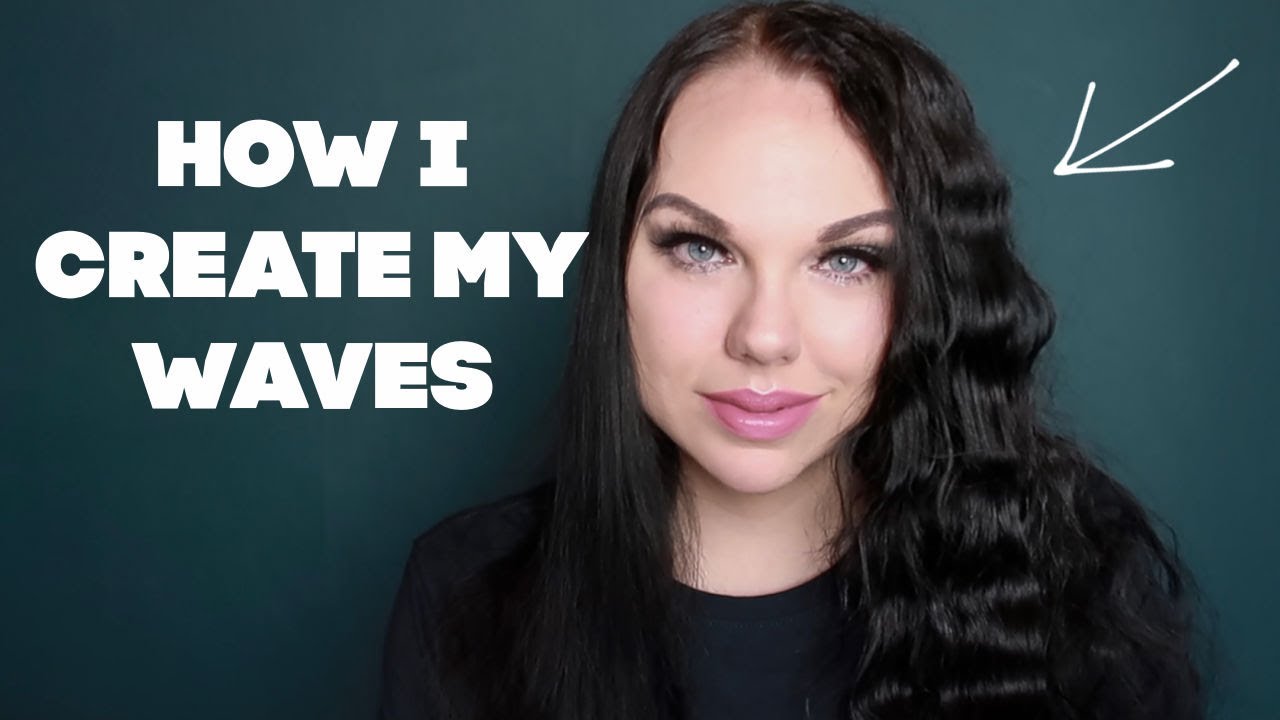 How I create my volume waves I Hair Routine & Products I use - YouTube