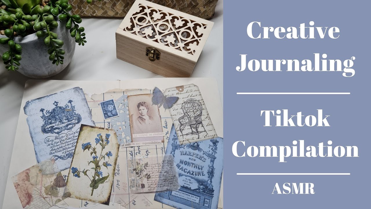 Creative journaling | journal with me | Tiktok compilation | asmr | no ...