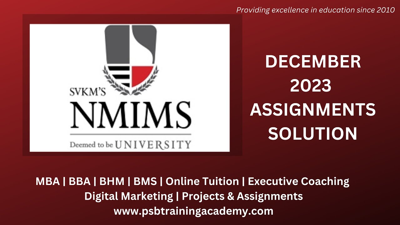 NMIMS MBA Examination tips for preparation December 2023 by Amrita Mam ...