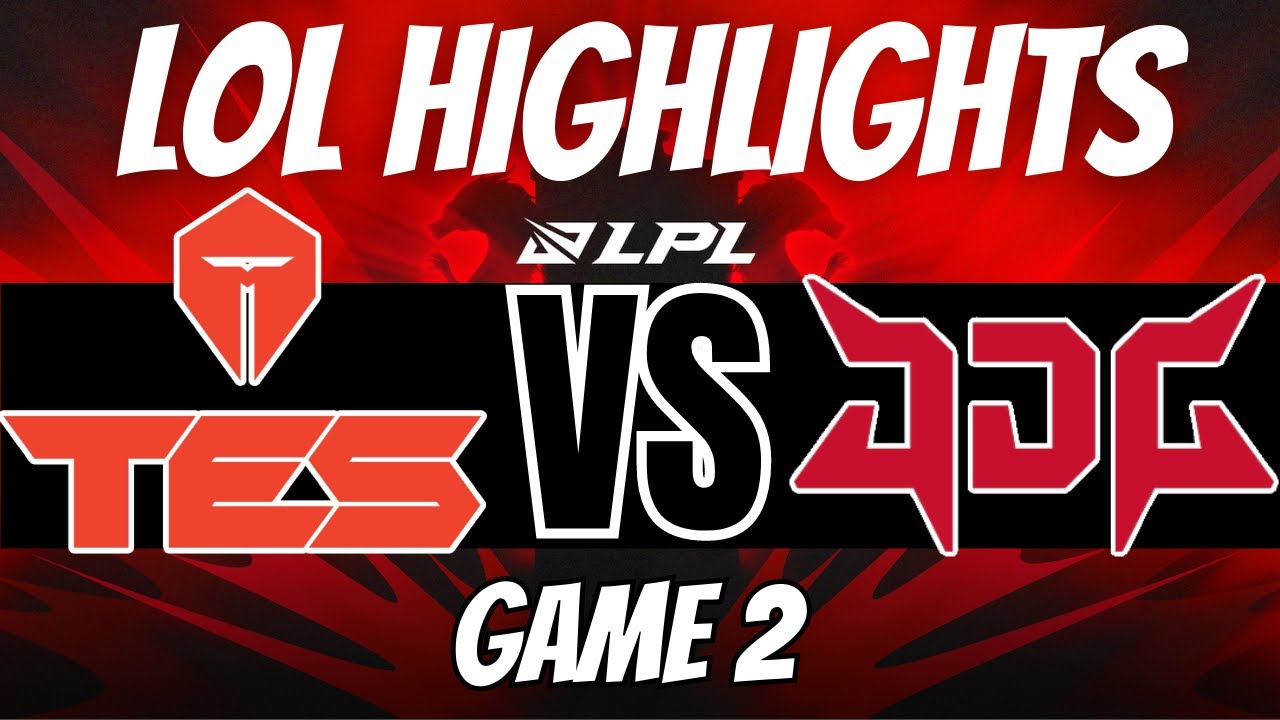 TES vs JDG - Highlights - GAME 2 | LPL Summer 2023 - YouTube