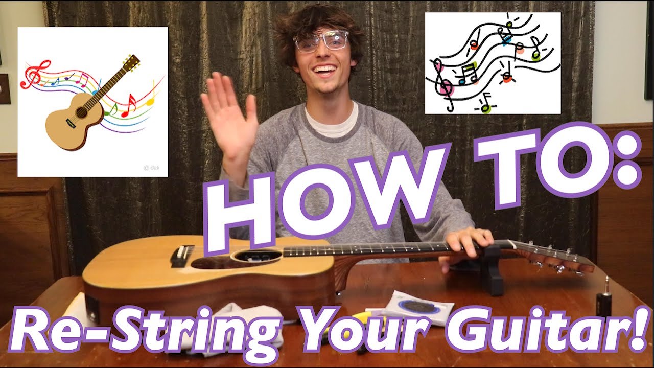 How To Re-String Your Guitar! (EASY) - YouTube