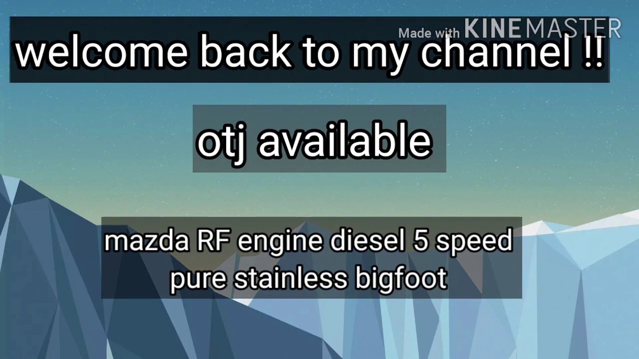 BOYSINGKET Mazda RF engine diesel - YouTube
