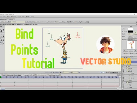 || Tutorial for Bind Points || Anime Studio Pro || VECTOR STUDIO ...