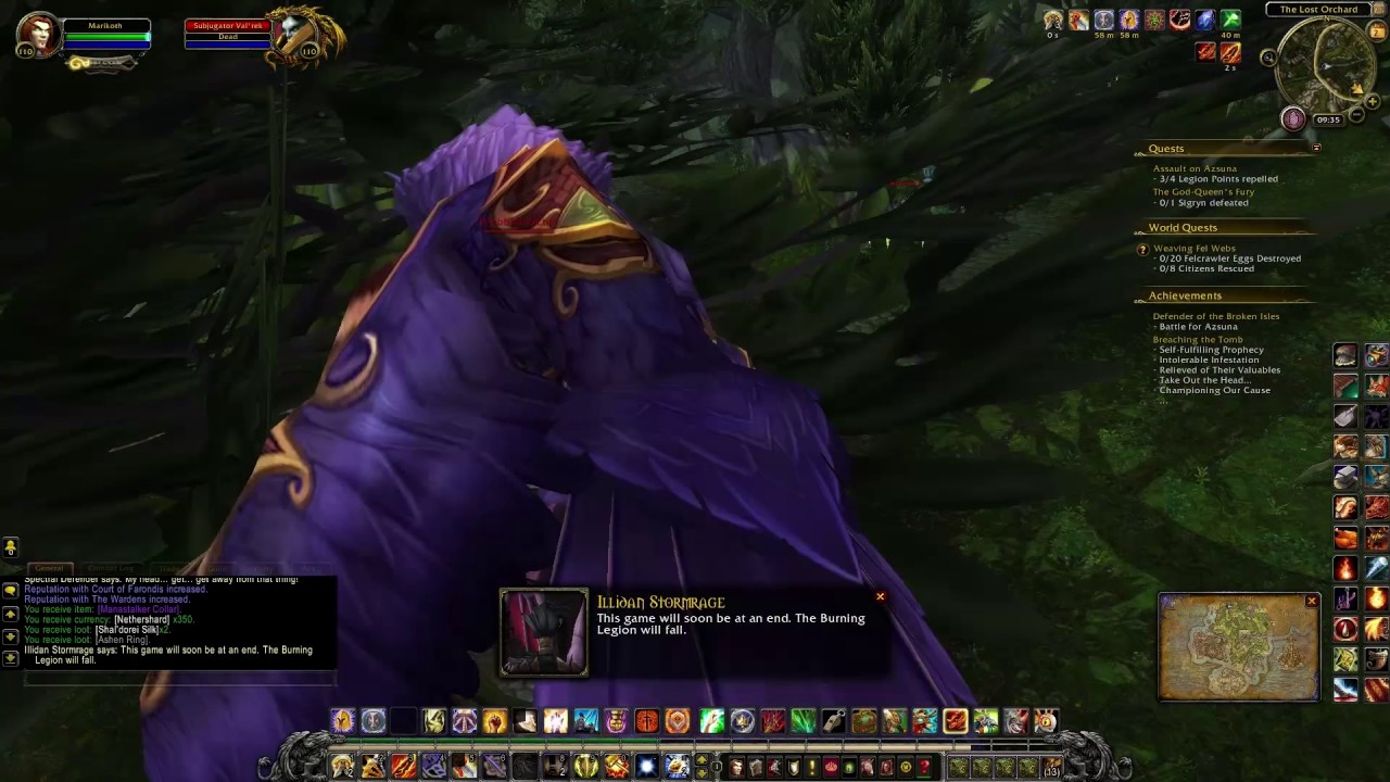 WoW: Legion 7.2 - Part 12: Legion Assault - Azsuna! - YouTube