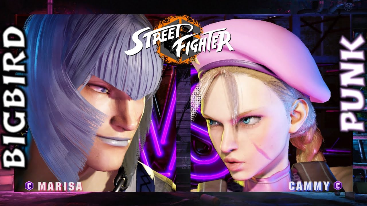 Street Fighter 6 Punk (Cammy) Vs BigBird (Marisa) SF6 - YouTube