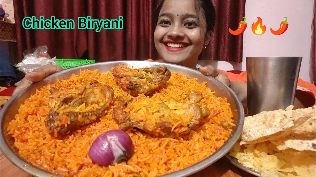 CHICKEN BIRYANI MUKBANG 😋 FOOD EATING VIDEOS 🔥 BIG BITES🤤 - YouTube
