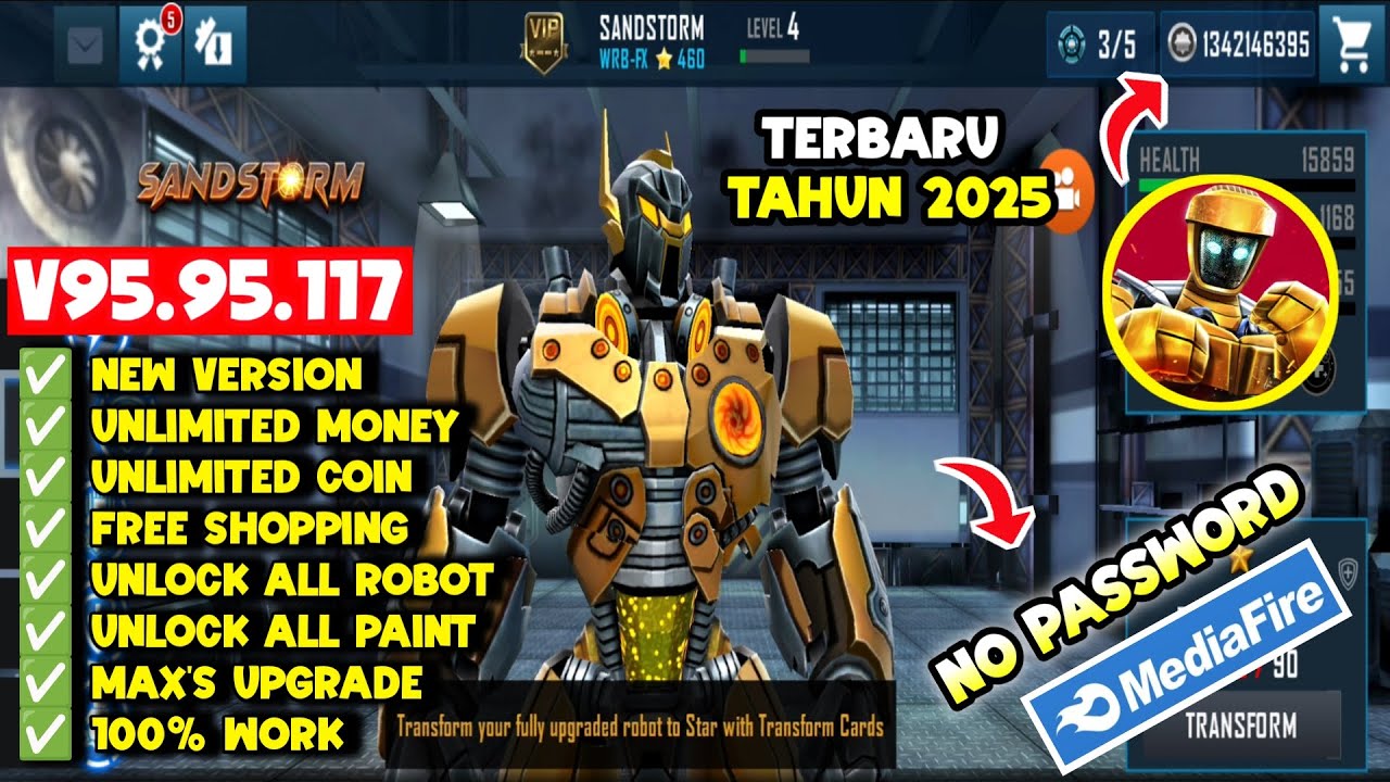 REAL STEEL WORLD ROBOT BOXING MOD APK NO PASSWORD || LATEST VERSION 95. ...