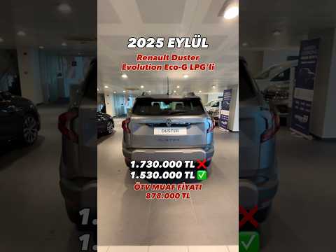 ÖTV MUAFİYETLİ DUSTERDE İNDİRİM! #otografi #duster #lpg #ötvmuaf #ötvmuafiyeti
