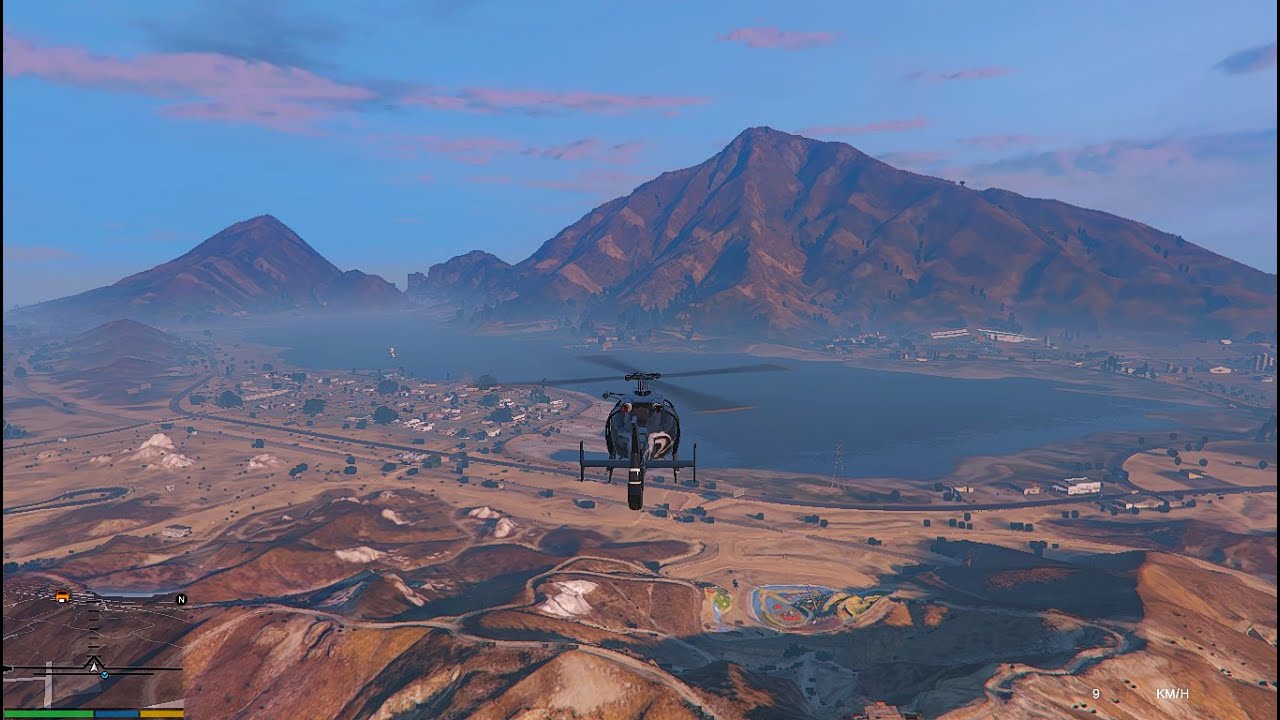 GTA V aerial view - a quick aerial view of los santos in grand theft ...