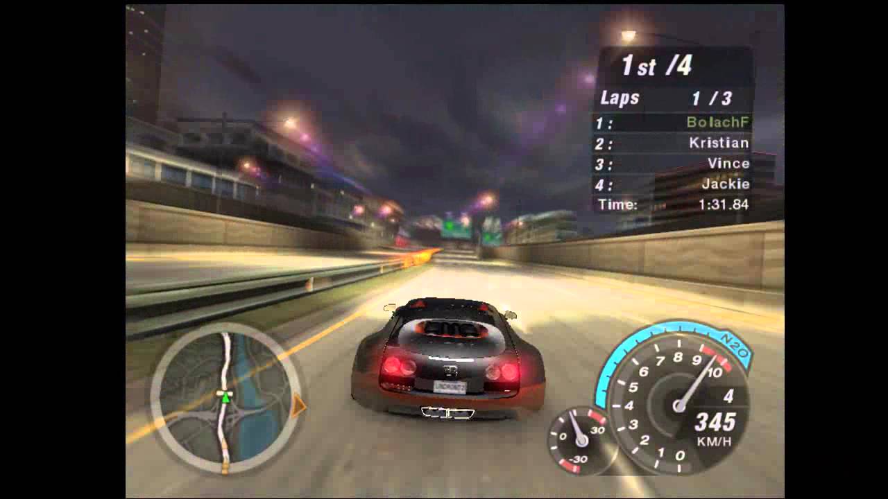 Need For Speed Underground 2 - Bugatti Veyron Super Sport - YouTube