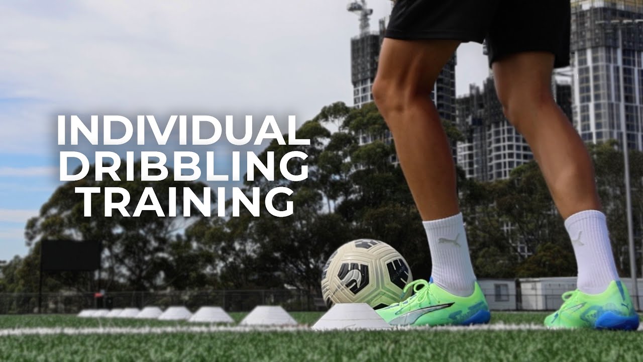 Dribbling & Finishing Training in Puma Ultra 5 Ultimate - YouTube