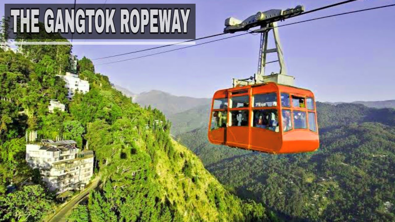 THE GANGTOK ROPEWAY || CABLE CAR RIDE IN GANGTOK || SIKKIM TOURISM ...