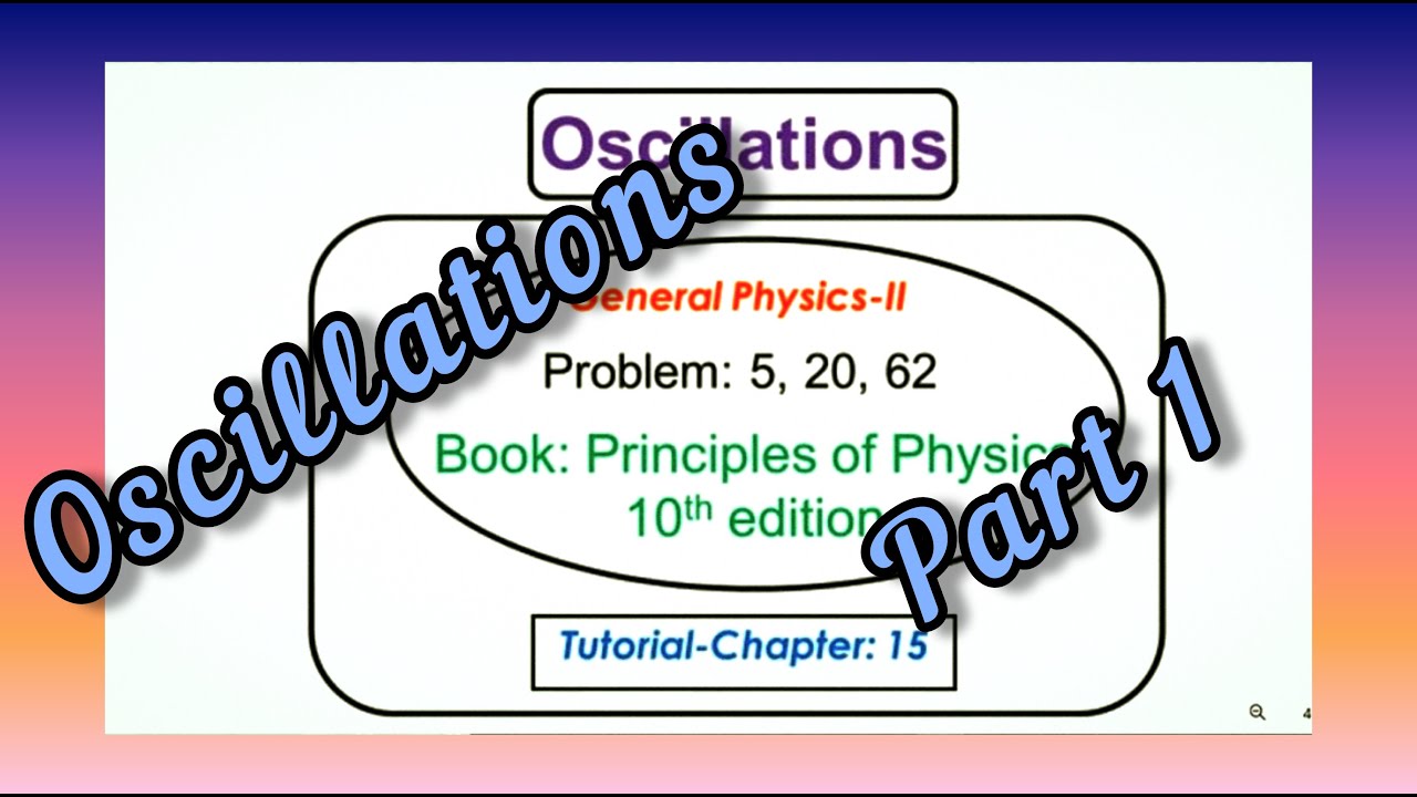 Oscillations-Tutorial- Part 1 - YouTube