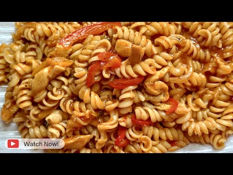 Saucy Pasta Recipe // Tasty & Easy Spicy Dish // Chicken Pasta ...