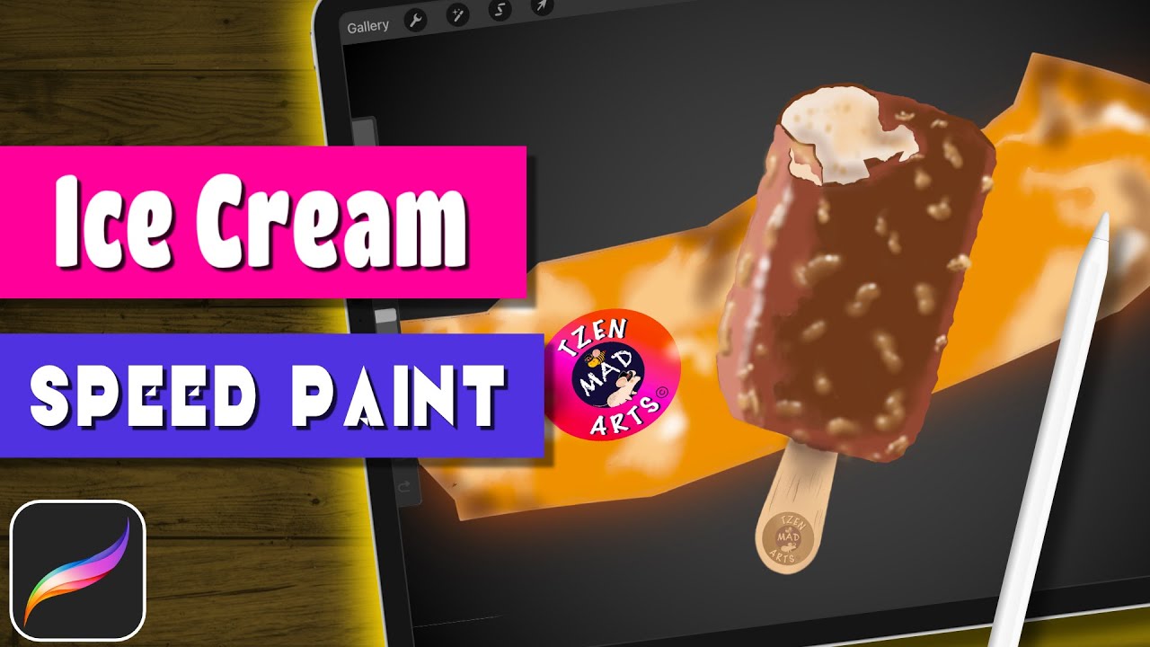 How To Draw Ice Cream In Procreate - Procreate Tutorial For Beginners ...