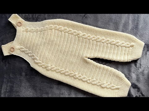 МК . Вязание комбинезона!  Для 3 мес. малыша. Вязание для самых маленьких детей. 1 часть .