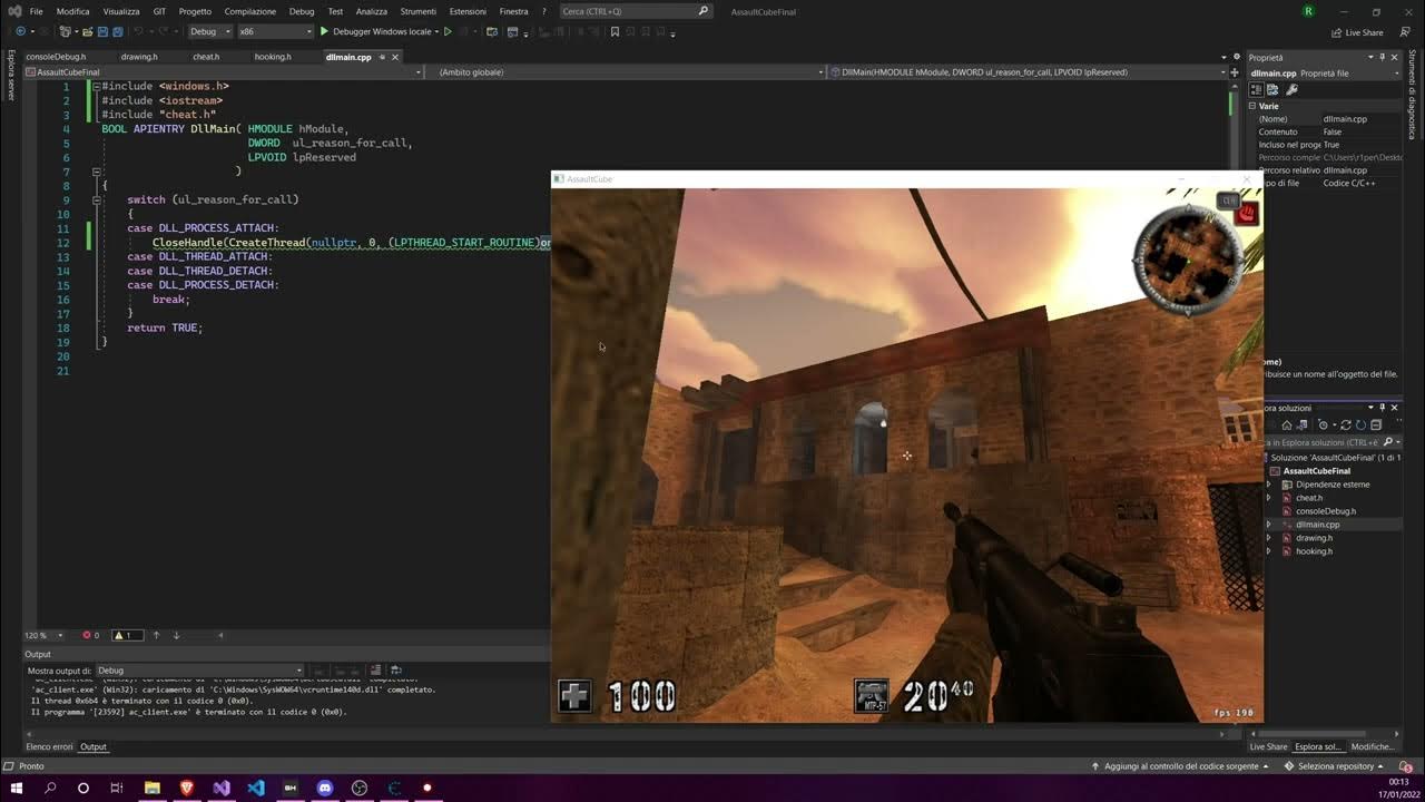 Assault Cube Full Internal Cheat base - YouTube