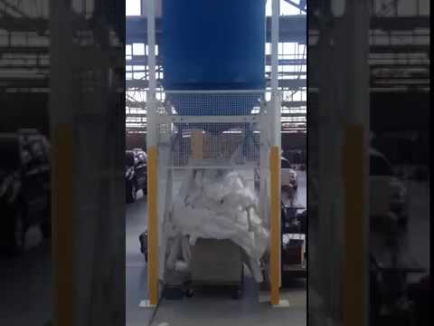 Drop Point Hopper at Industrial Laundry - YouTube