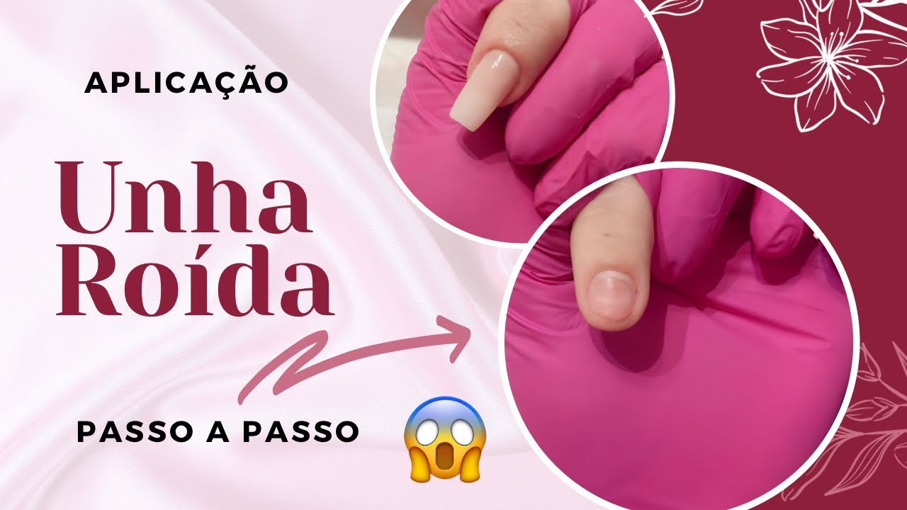 COMO FAZER/ Unha roída #nails #unhas #nailart #babyboomer #acrylic # ...