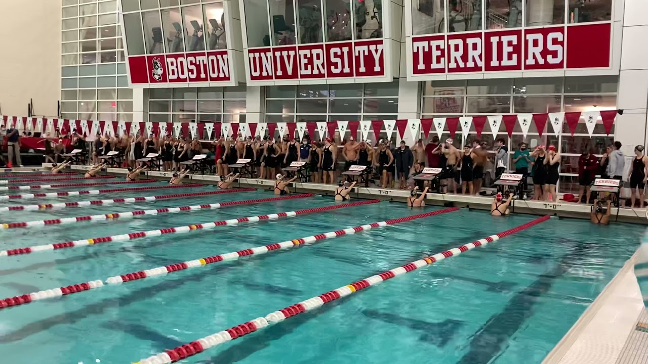 BC Girls Break Another BU Pool Record | Girls 200 Medley Relay A Final ...