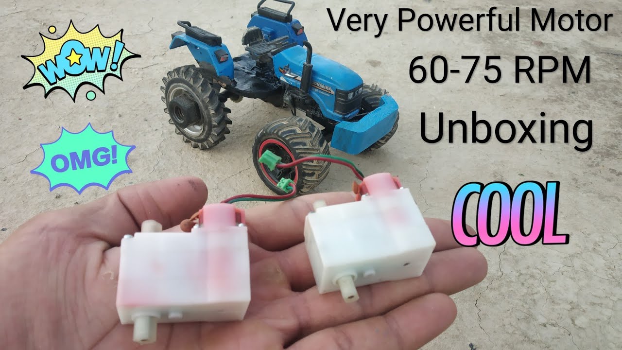 60rpm Very Powerful Dual Shaft Gear Motors Unboxing - YouTube