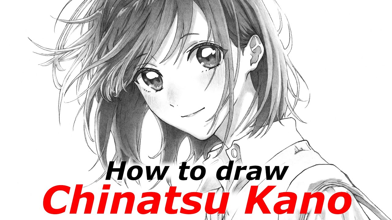 How to draw Chinatsu Kano | Blue Box | Step by step Tutorial - YouTube