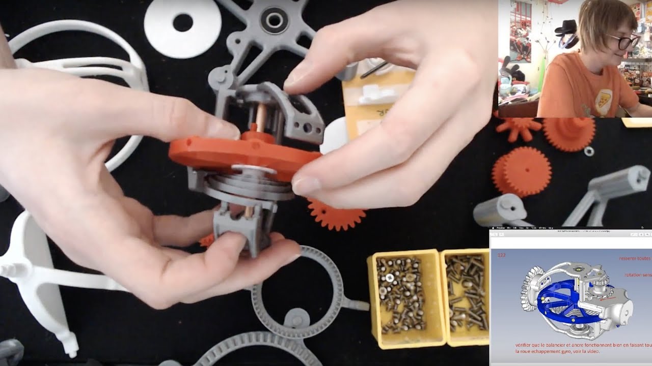 Assembling a 3D printed tourbillon! - YouTube