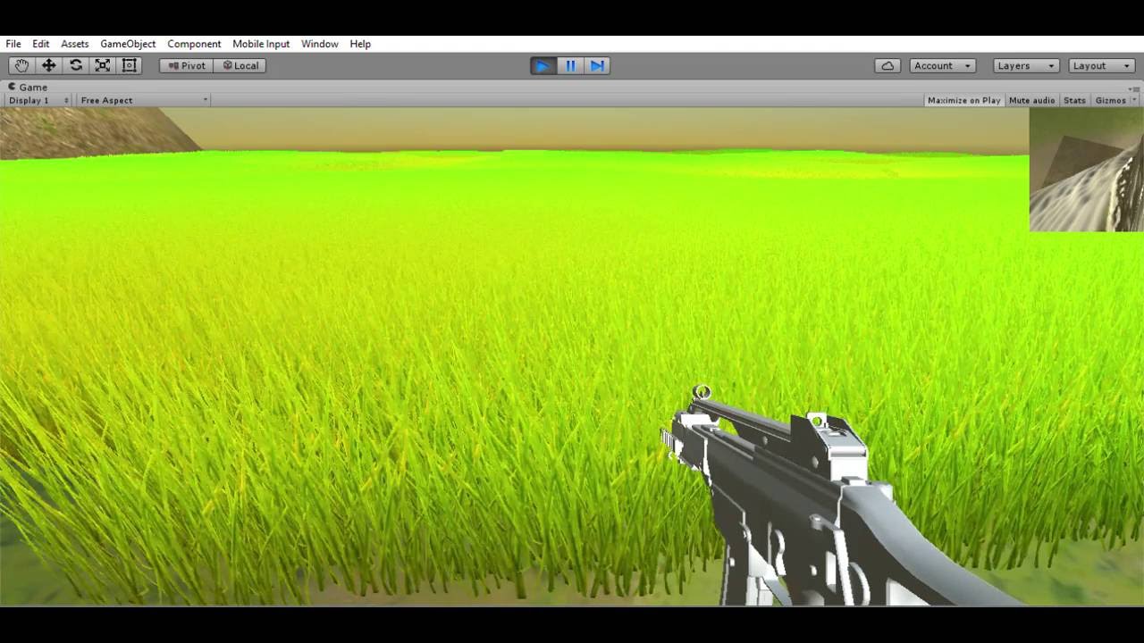 Unity 3d Rendering Grass - YouTube