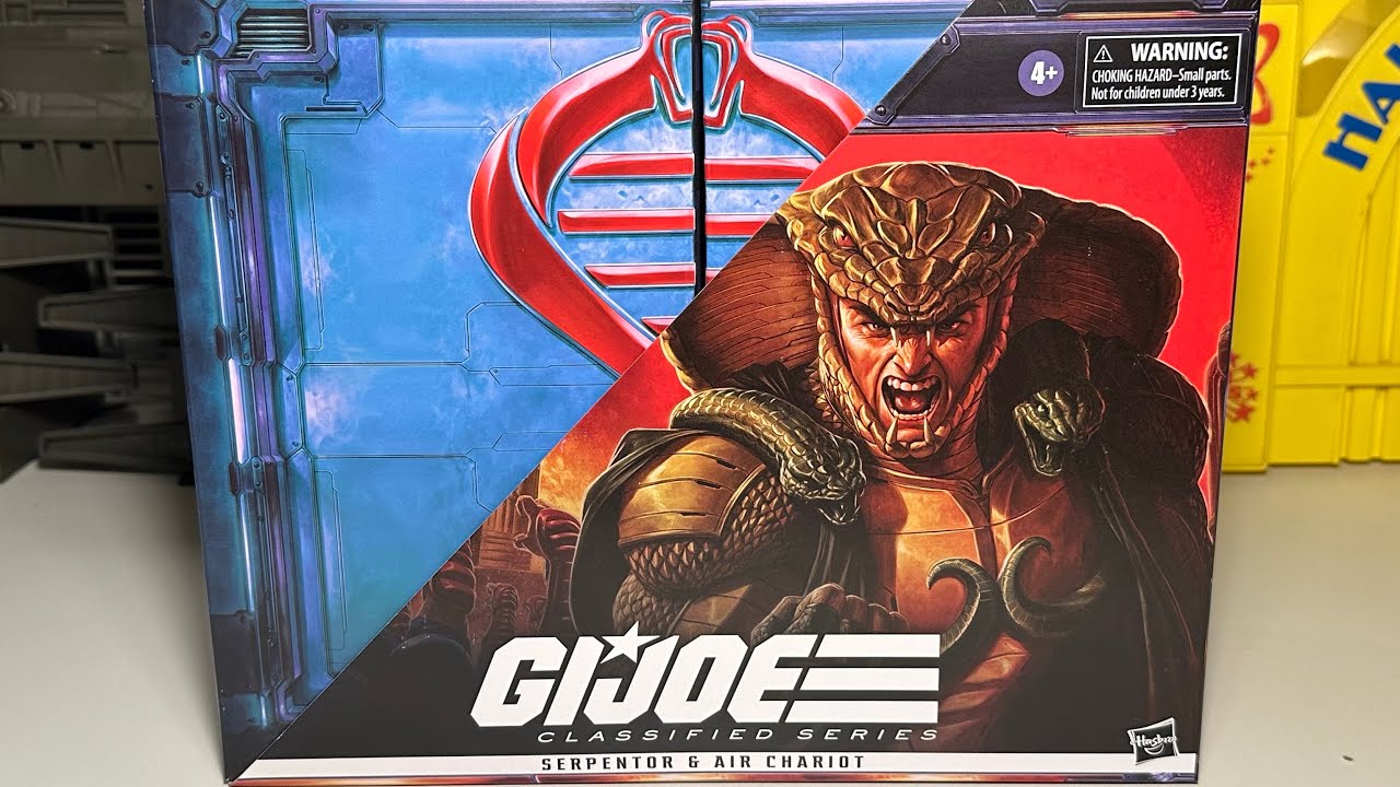 GI JOE Classified Series Serpentor , & Air Chariot !!! - YouTube