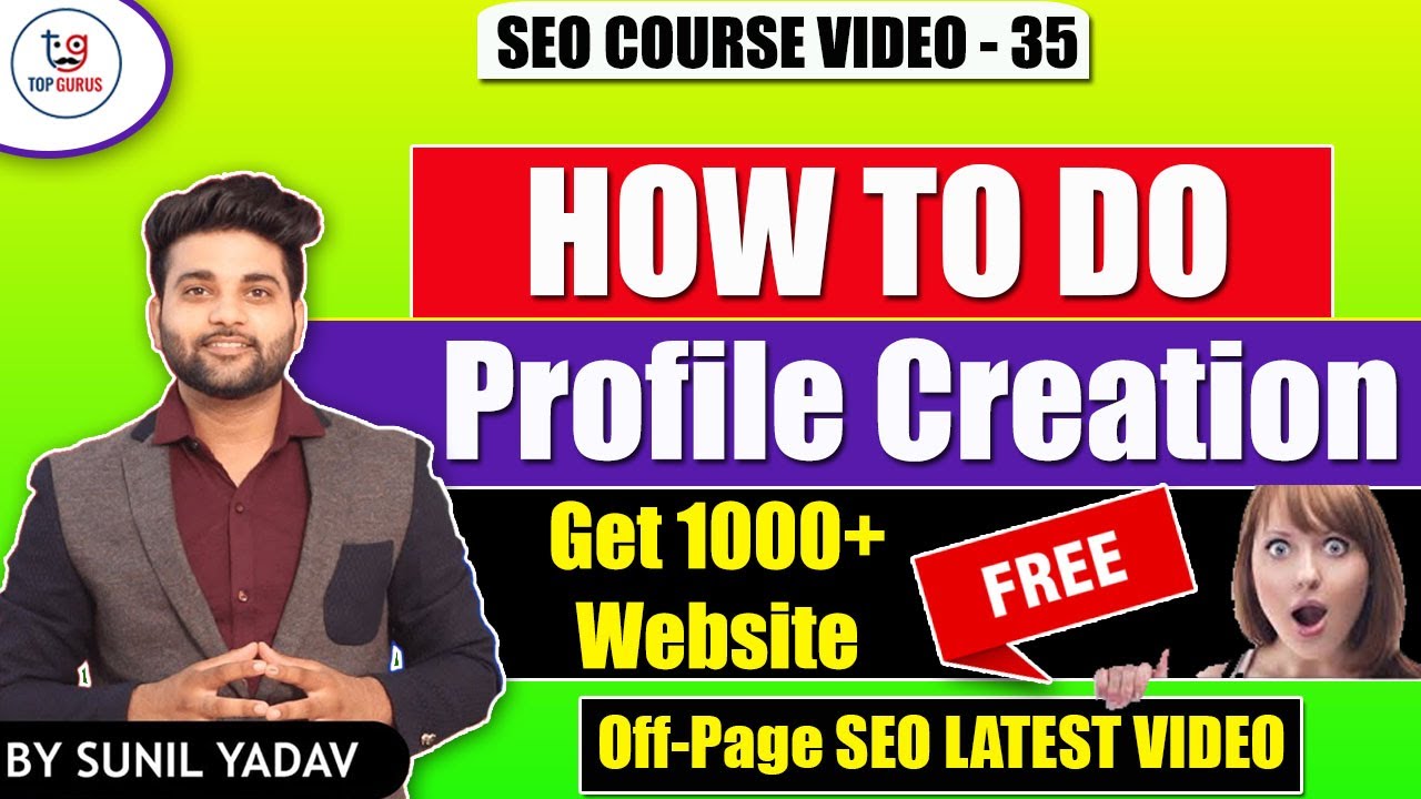 Profile Creation in SEO | How to do Profile Creation | What is Profile ...