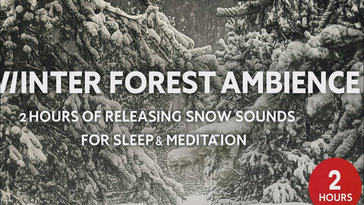 2 Hours of Winter Forest Ambience – Relaxing Snow Sounds for Sleep ...