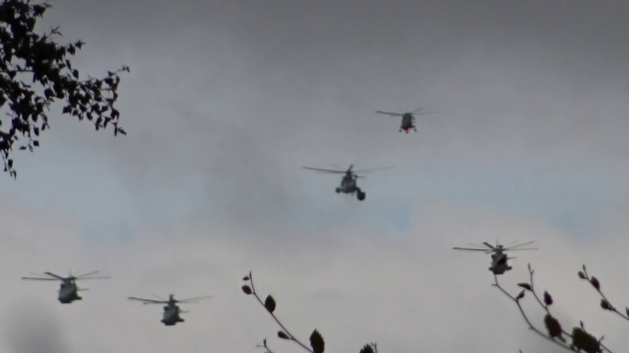 Fleet Air Arm Helicopter Flypast Friday 8th September 2017 - YouTube