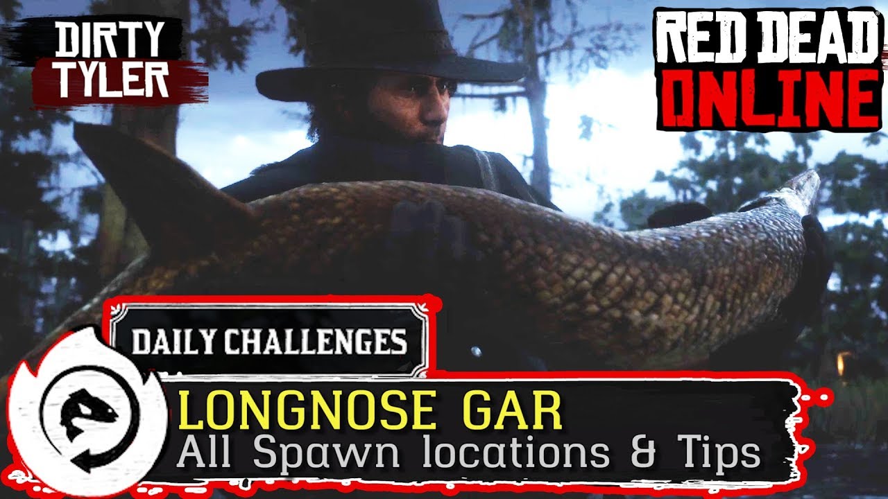 Longnose Gar Spawn Locations Red Dead Online Daily Challenges RDR2 ...