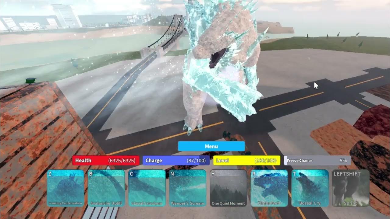 Kaiju universe Roblox frostbite Godzilla remodel - YouTube