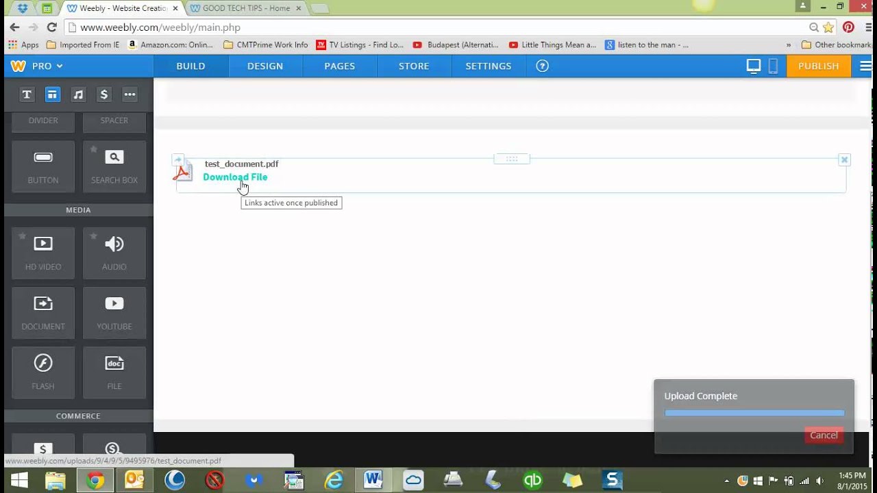 How To Add A Pdf Document Into A Weebly Website YouTube How To Add A Pdf Document Into A Weebly Website YouTube