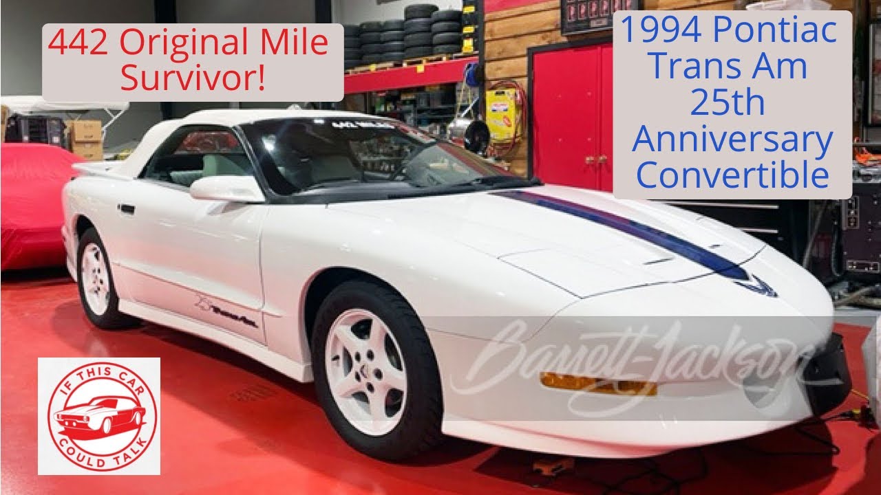 If This 1994 Pontiac Trans Am Could Talk - "You won't believe it but I ...