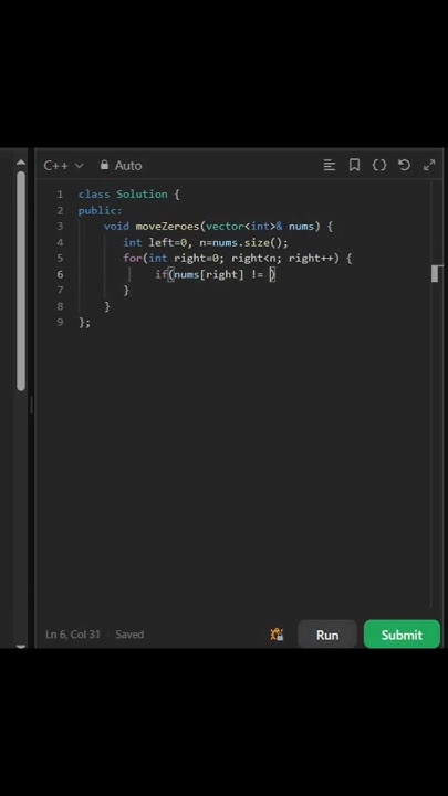 Move Zeroes Leetcode 283 Adobe Interview Question Dsa Dsalgo Leetcode Shorts Viral 