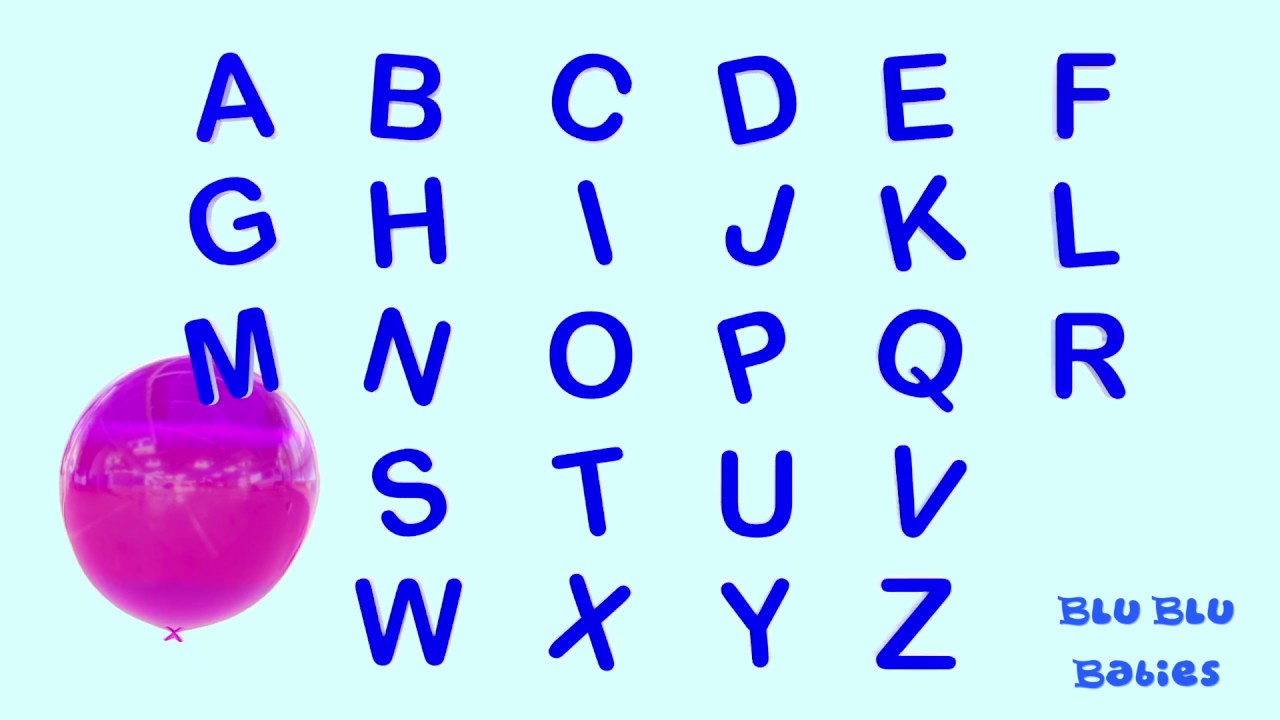 ABC balloon song for kids - Alphabet song - YouTube