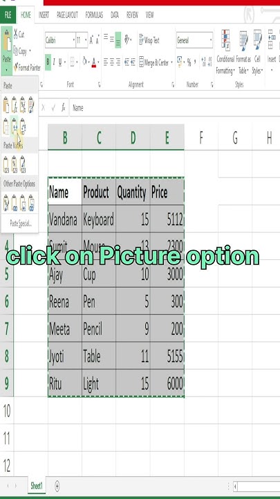 How to Make Data as Picture in Excel || Within a second || Excel Tricks - YouTube