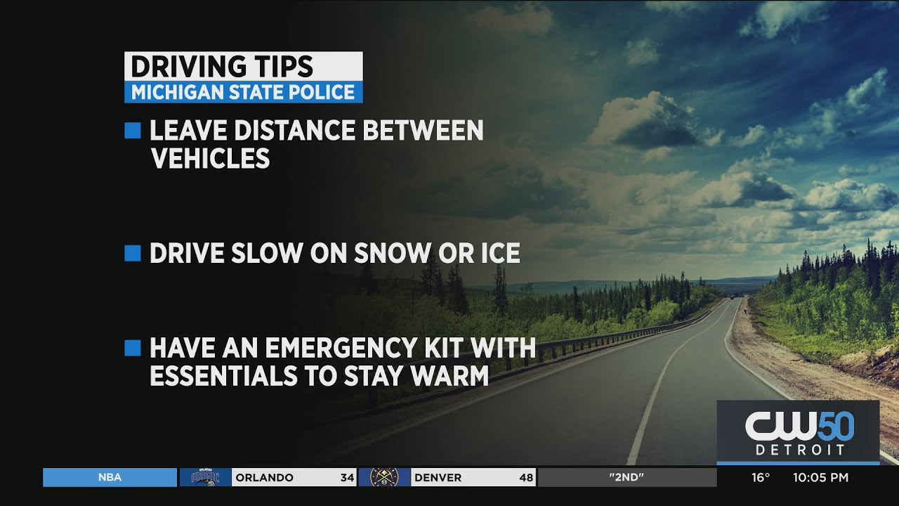 Michigan State Police Offering Tips For Drivers After Heavy Snowfall ...