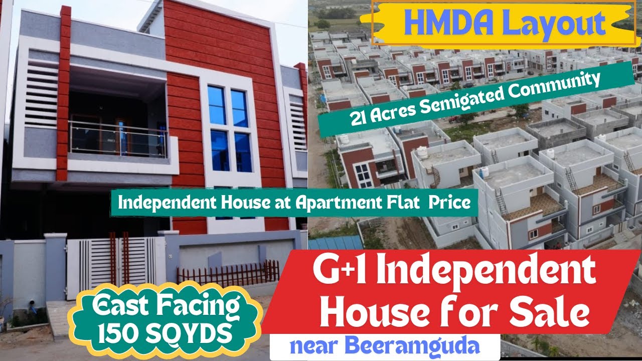 Brand New G+1 Independent Houses near Beeramguda | 150 SQYDS ...