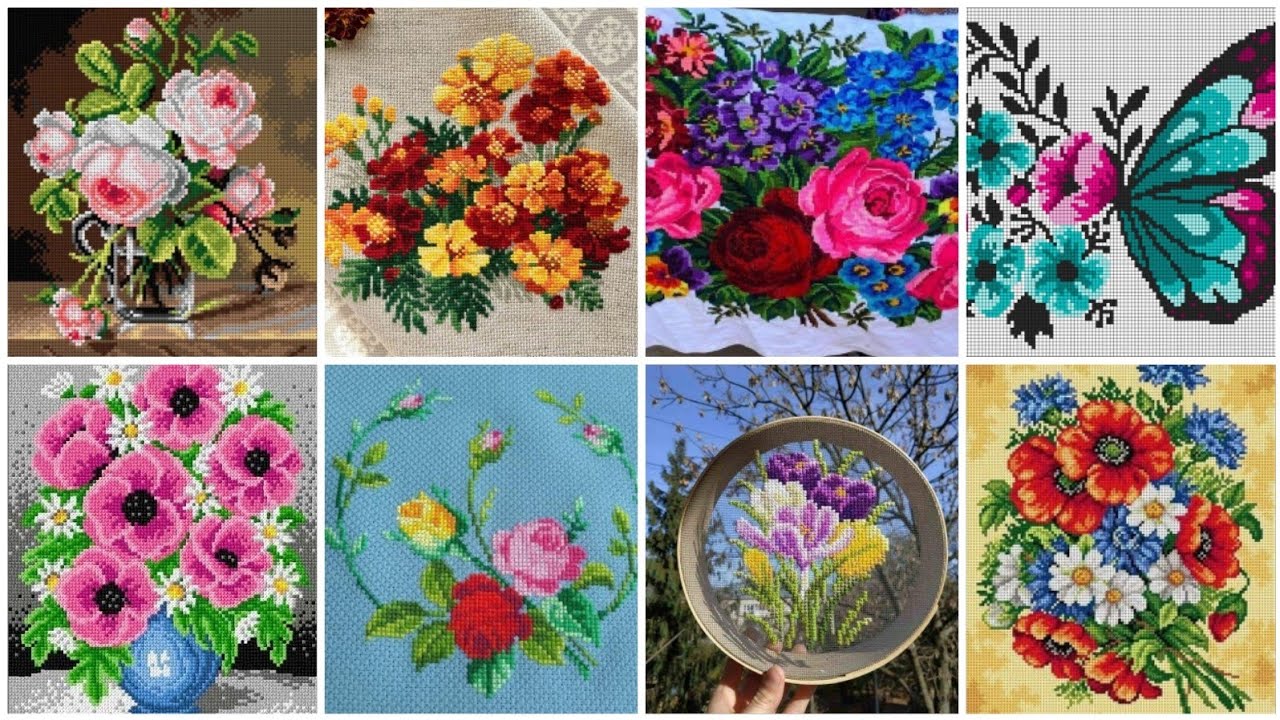 Amazing cross stitch embroidery designs for everything #pontocruz - YouTube