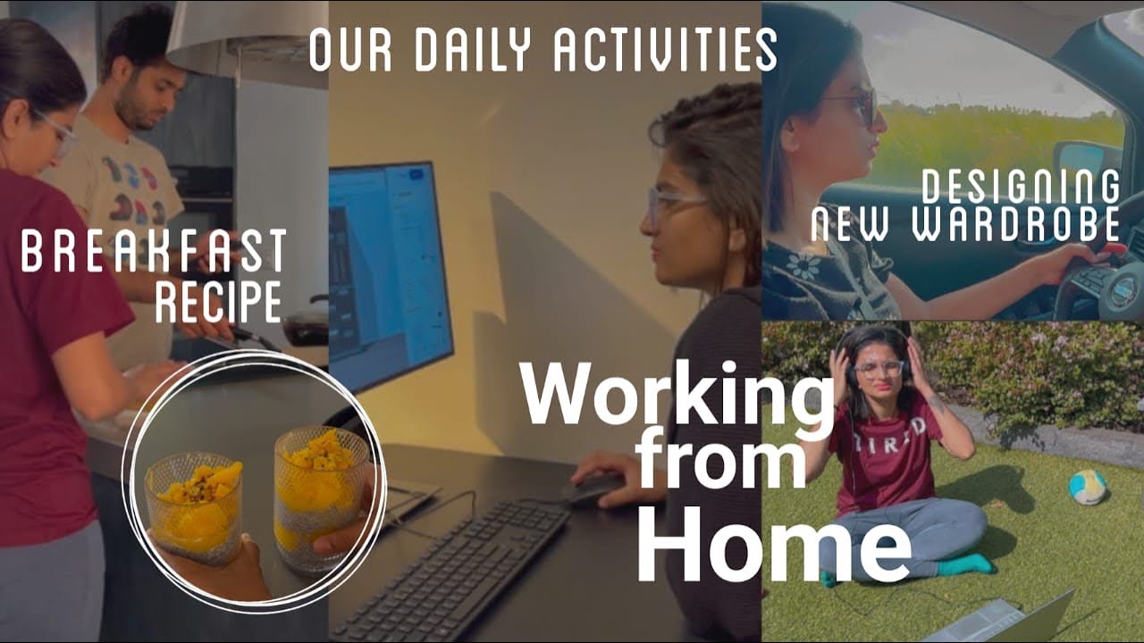 Our Daily Routine | Easy breakfast recipe | A working Day | Designing ...