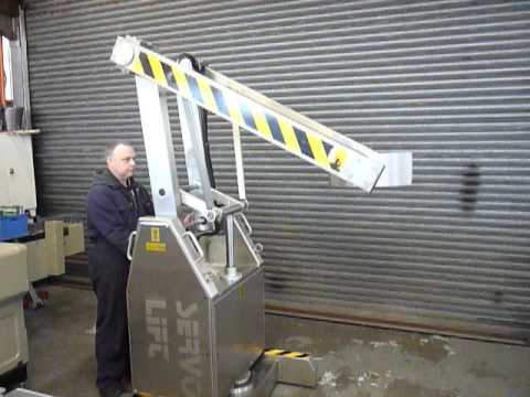 Servolift 250 Drum Lifter lifting and rotation - YouTube
