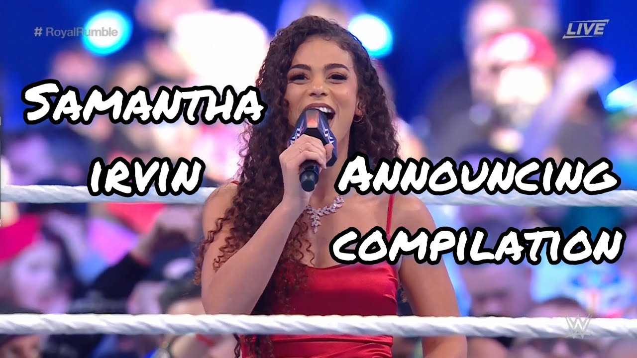Samantha Irvin Announcing Wwe Superstars Compilation Youtube