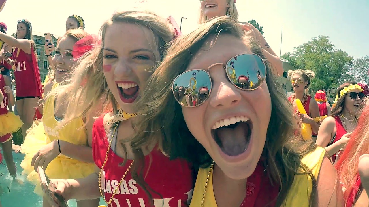Chi Omega Bid Day || University of Kansas || - YouTube