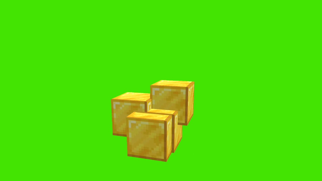 MINECRAFT GREEN SCREEN | NO COPYRIGHT | GOLD BLOCK | JasperBale - YouTube