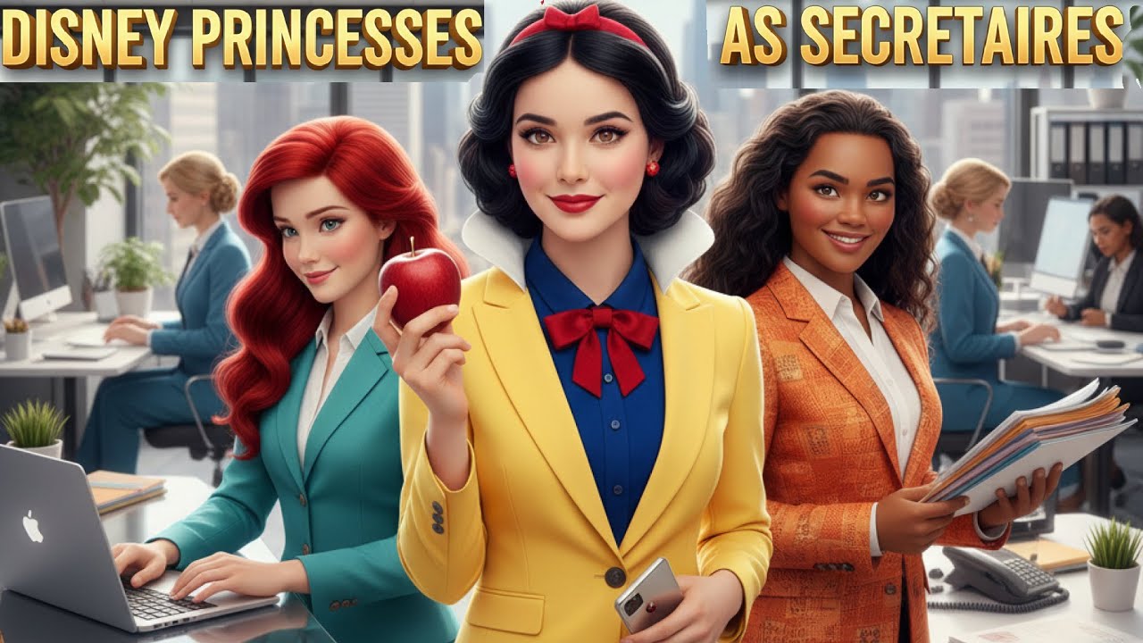 Disney Princesses as Secretary Compilation 🤌🏻 ️💖💚 - YouTube