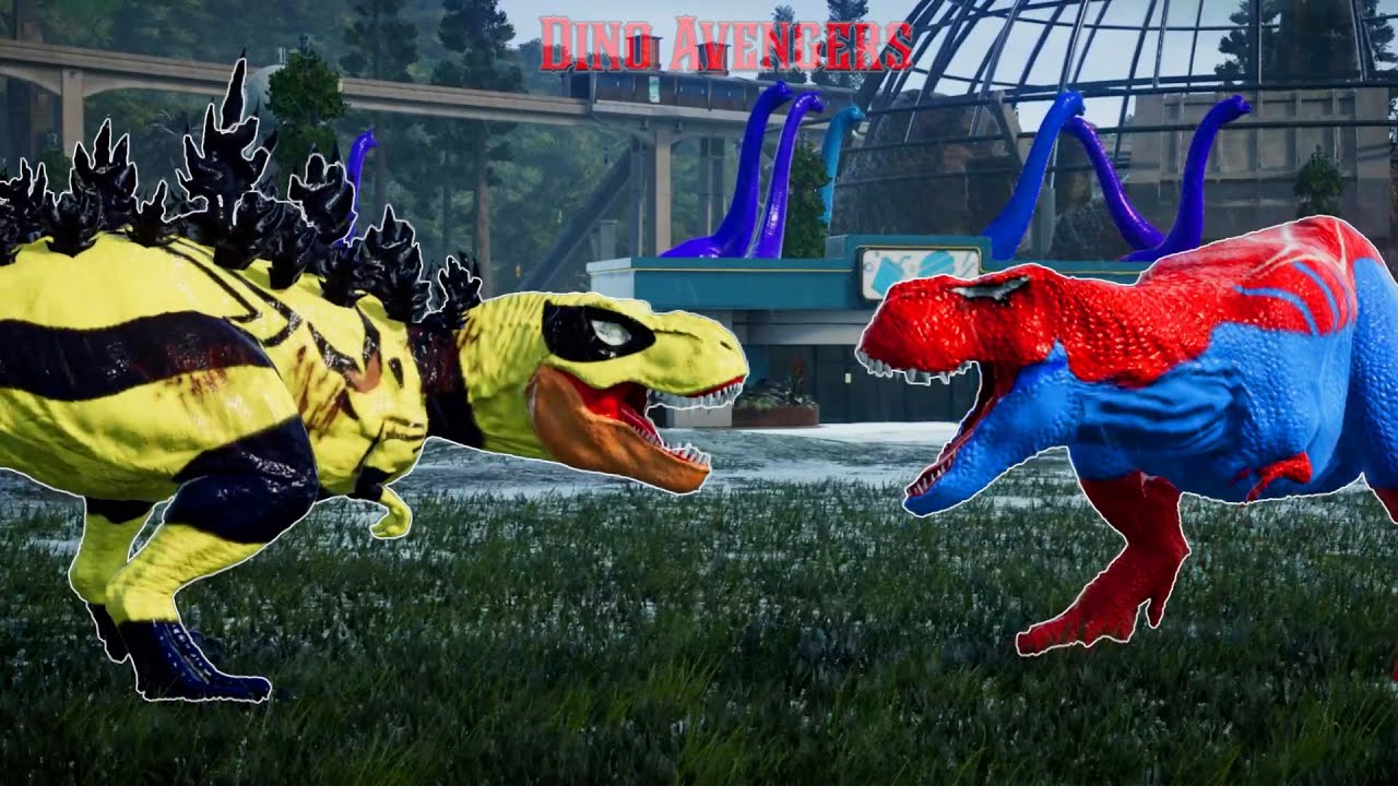 🔥 Spiderman’s V-Rex vs. Thor’s Malusaurus – A Clash of Titans & Chaos ...