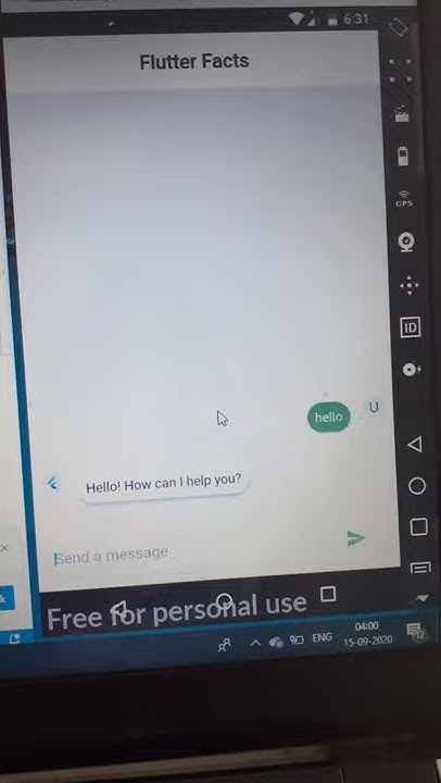 AI chatbot using dialogflow API and flutter - YouTube